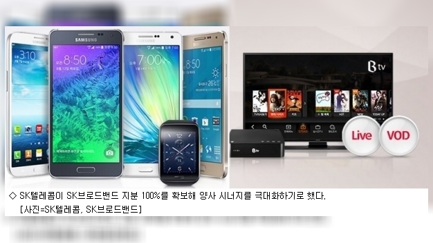 SK브로드밴드 주총, SKT 100% 자회사 편입 의결