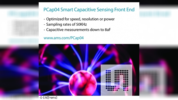 ams, PCap04 스마트 정전용량 센싱 프런트엔드 출시