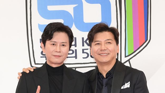 [포토]'더블루' 김민종-손지창, KBS 50주년 축하