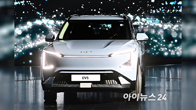 [포토]기아 EV5 'E-GMP' 적용 최초 전륜 기반 전용 EV 첫 국내 공개