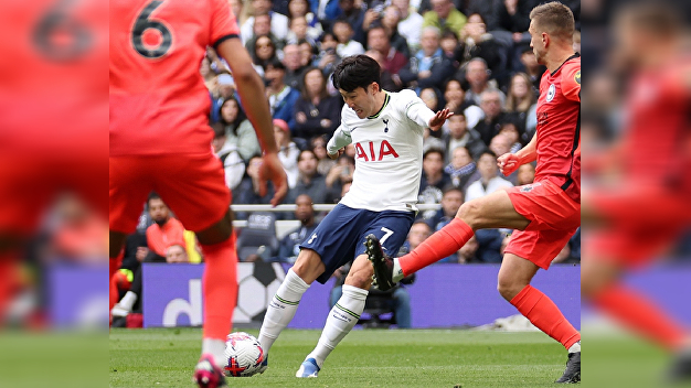 손흥민, 亞 최초 EPL 100골…토트넘, 브라이턴 2-1 제압